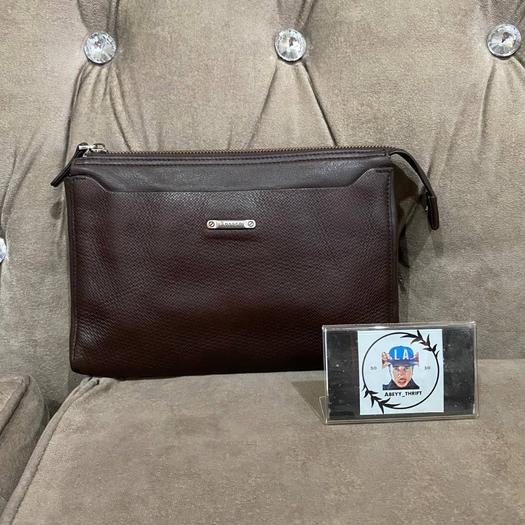 CLUTCH BEG KULIT BOSSCO BRANDED BUNDLE, Men's Fashion, Bags, Belt bags ...