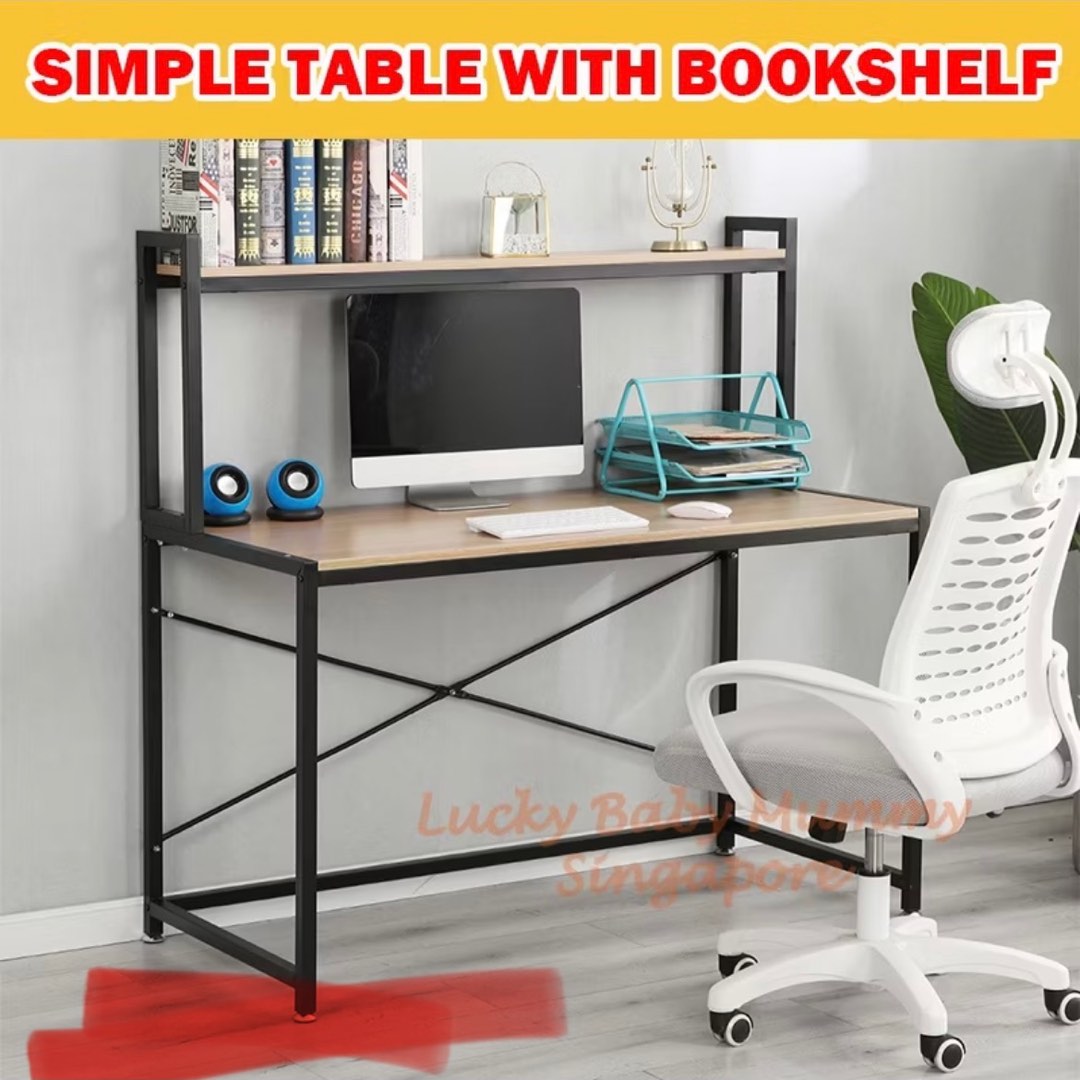 Computer Table | Study Table with Rack Shelf | Computer Tables Study ...