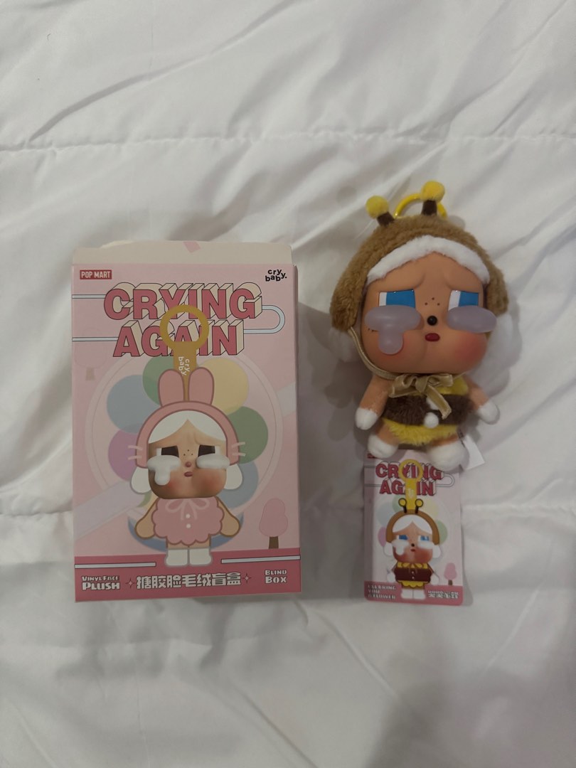 Cry Baby Crying Again Face Plush Keychain, Hobbies & Toys, Collectibles ...