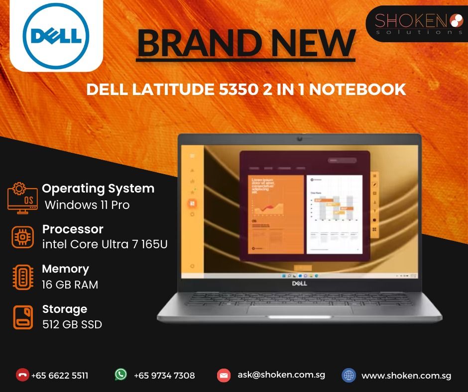 (OUT OF STOCK) Dell Latitude 5350 | 2 in 1 Notebook | Intel Core Ultra ...