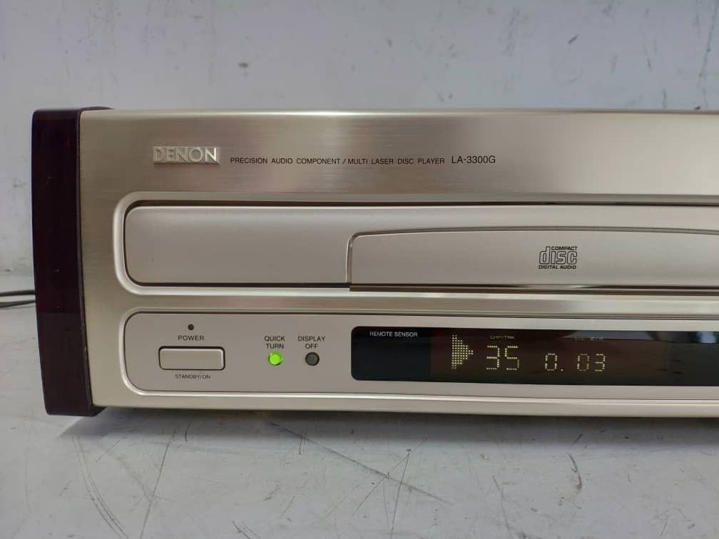 DENON CD, Laser Disc Player model LA-3300G good condition with remote ...