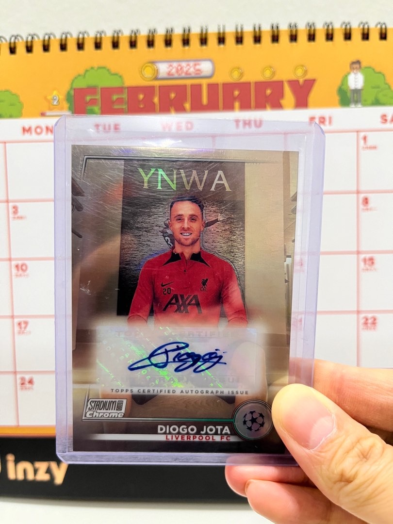 Liverpool soon-to-be winner Diogo Jota (Perfect Autograph) with You ...