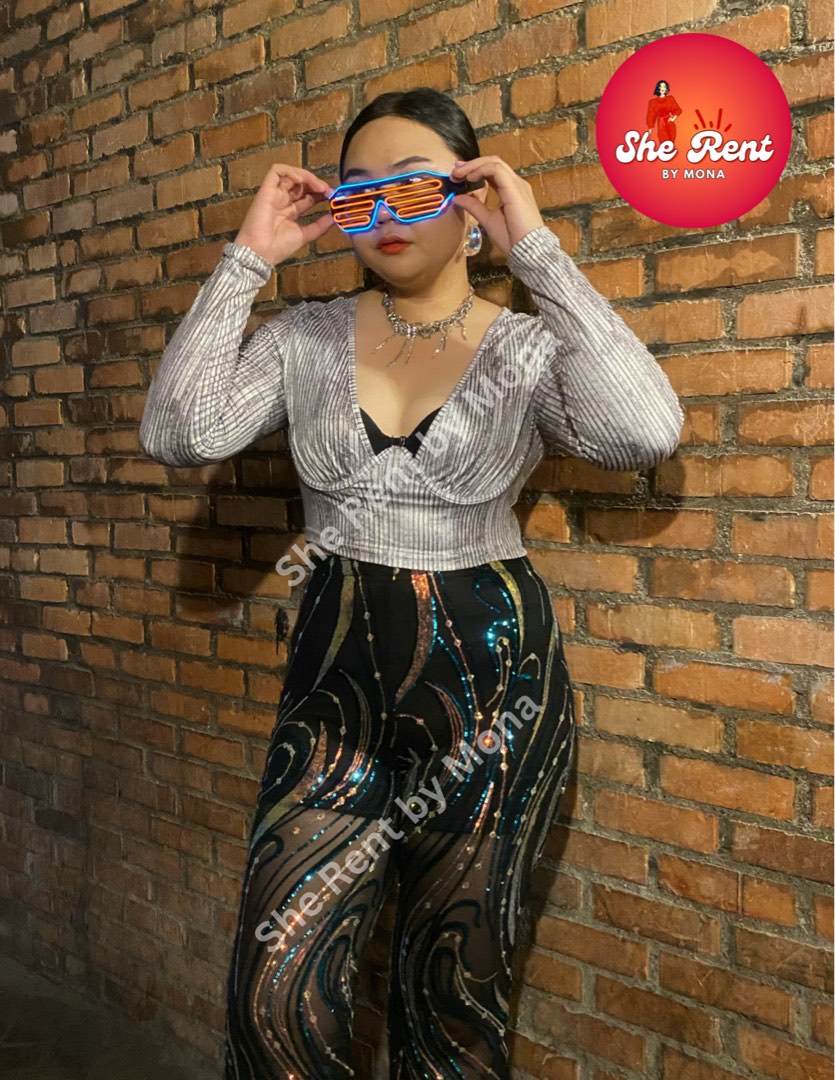 Disco Retro 90s Female Outfit, Women's Fashion, Dresses & Sets, Sets or ...
