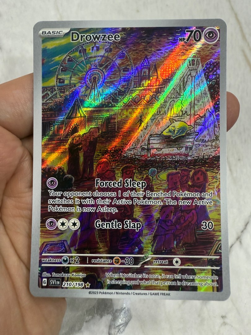 Drowzee IR 210/198, Pokemon Scarlet & Violet Base, Hobbies & Toys, Toys ...