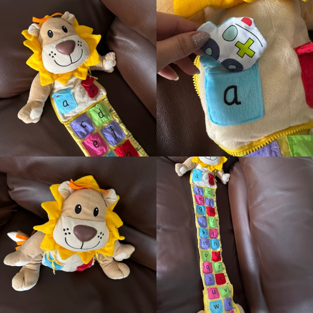 ELC Lion Plushie ABC growth chart / educational height chart, Hobbies ...