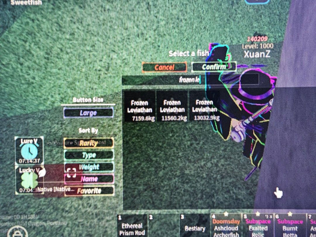 Fisch new secret( frozen leviathan, crysrallized seadragon and crowned ...