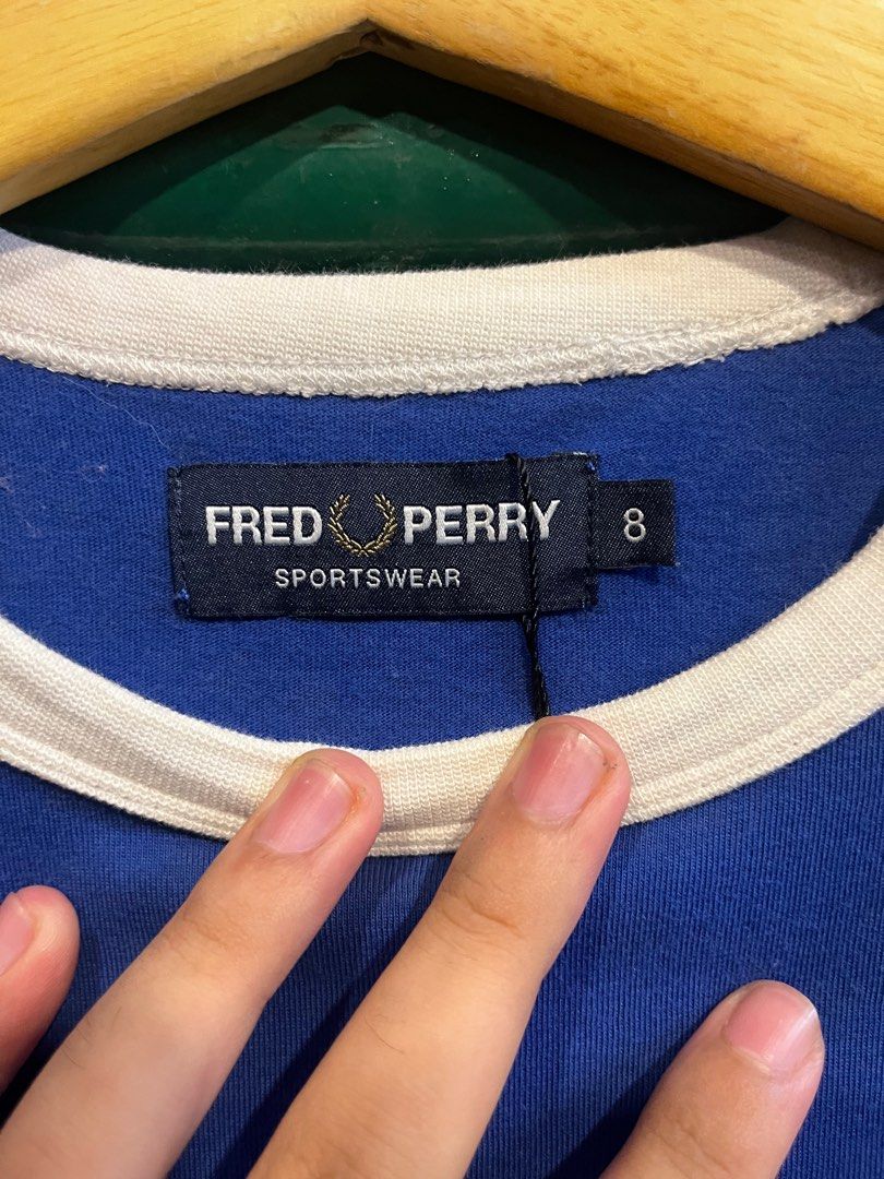 Fred Perry Side Tape, Women's Fashion, Tops, Shirts on Carousell