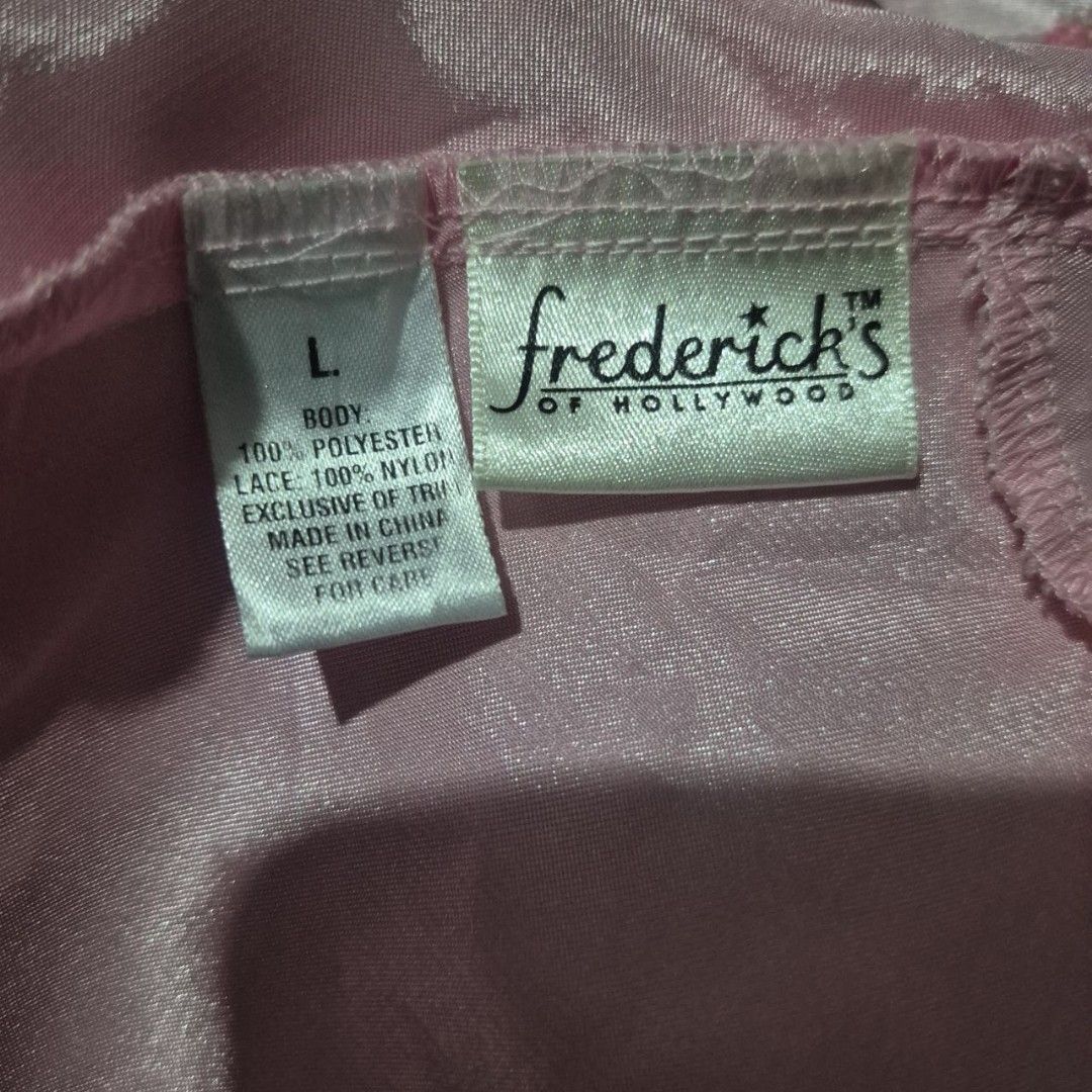 Frederick's of Hollywood Romantic Pink open back slips, Women's Fashion ...