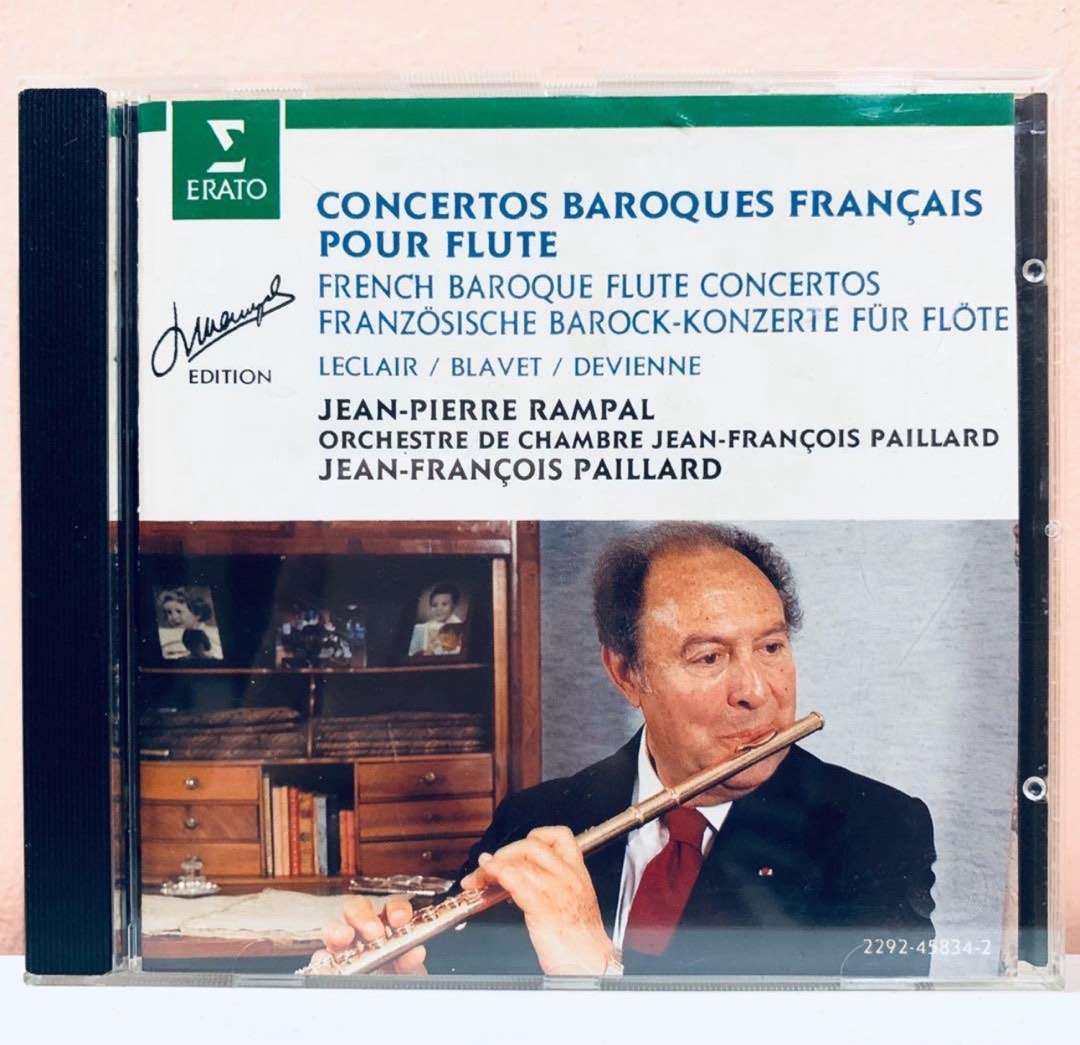 French Baroque Flute Concertos Jean-Pierre Rampal Edition CD, Hobbies ...