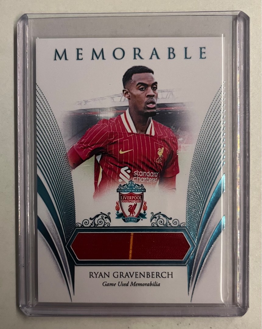 Futera Liverpool 24/25 Ryan Gravenberch Match Worn Patch /7, Hobbies ...