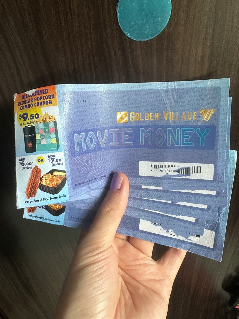 Golden Village Movie tickets weekends inclusive exp 2026, Tickets ...