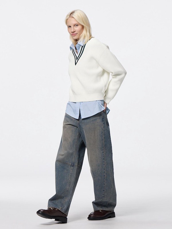 GU Barrel Leg Jeans, Women's Fashion, Bottoms, Jeans & Leggings on ...