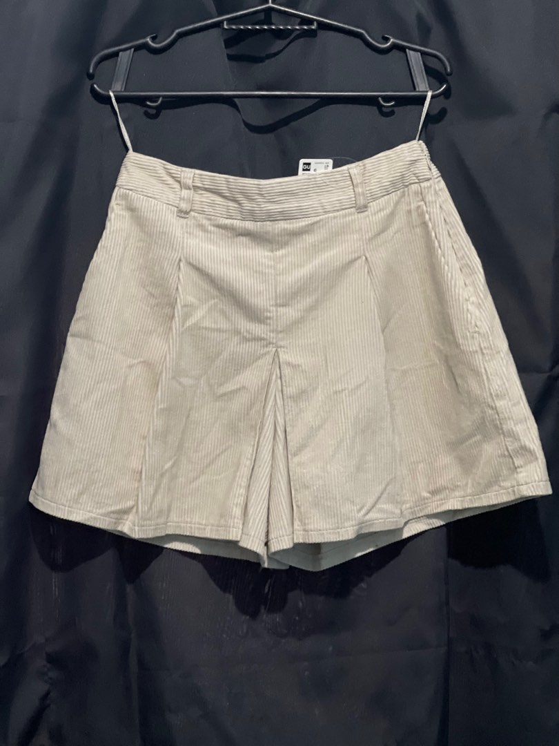GU CORDUROY SKORT, Women's Fashion, Bottoms, Skirts on Carousell