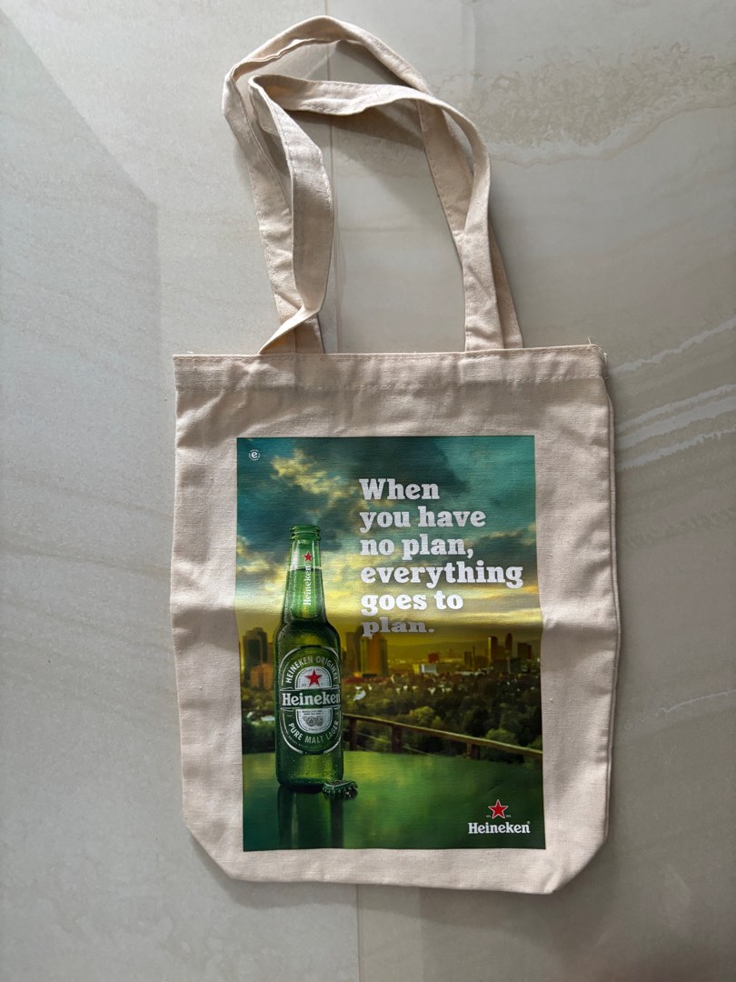 Heineken beer tote bag, Women's Fashion, Bags & Wallets, Tote Bags on ...