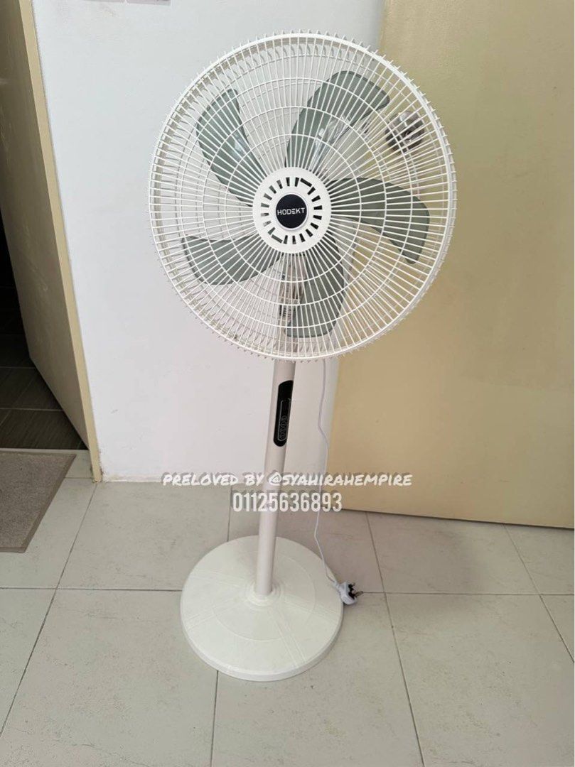 hodekt stand fan with remote, Furniture & Home Living, Lighting & Fans ...