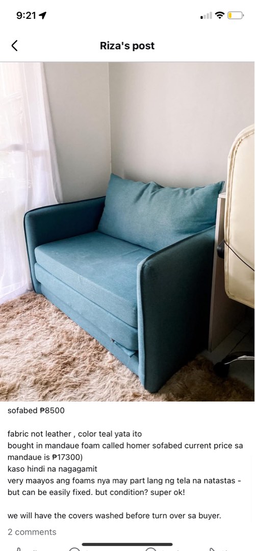 Homer sofa bed, Furniture & Home Living, Furniture, Bed Frames ...