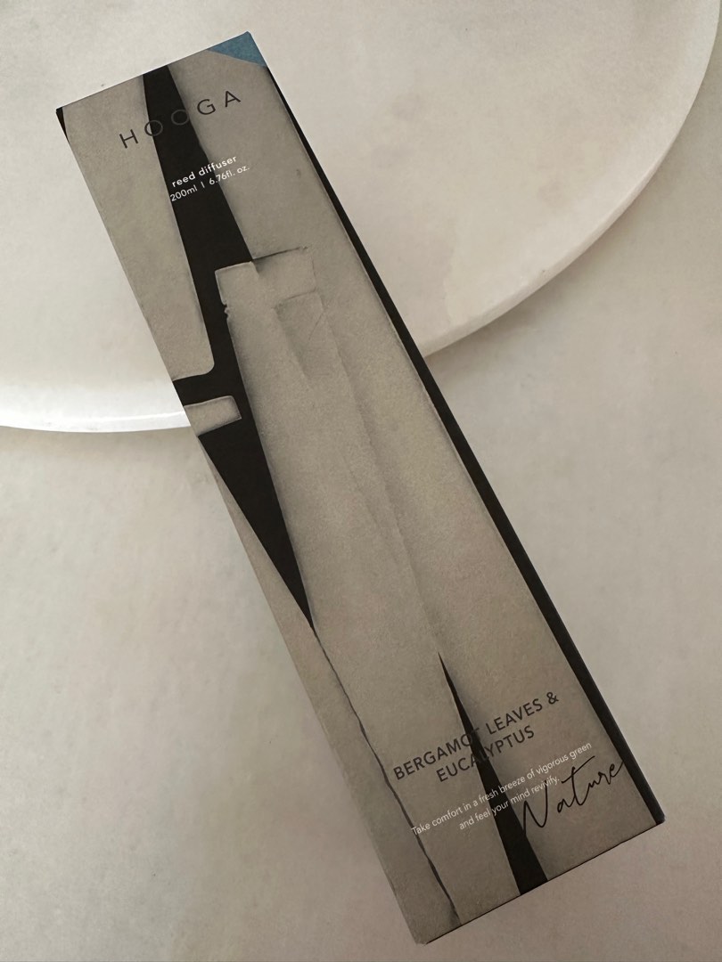 Hooga reed diffuser 200ml bergamot leaves and eucalyptus, Furniture ...