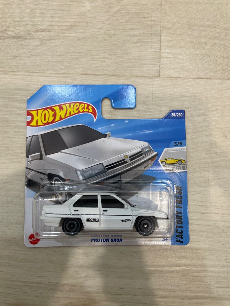 Hotwheels Proton Saga Putih Short card, Hobbies & Toys, Toys & Games on ...