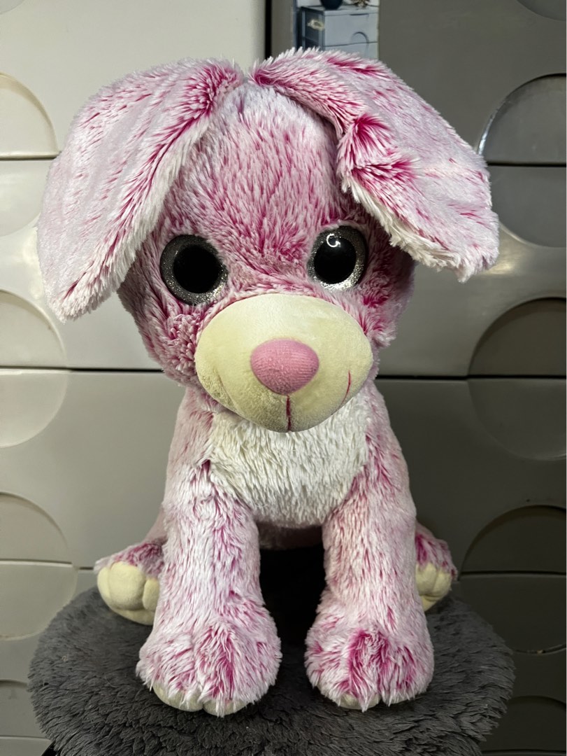 Huggable Big Eye Pink Dog Puppy Jumbo Size Plush/Stufftoy, Hobbies ...