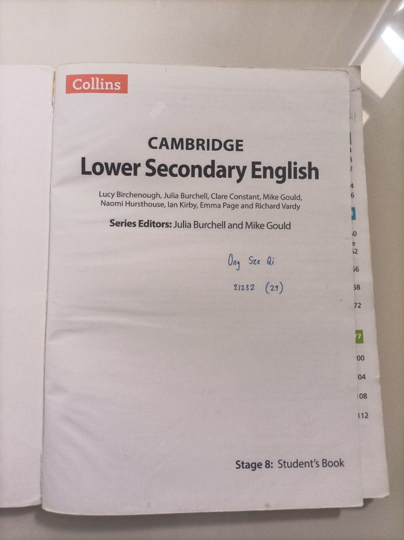 IGCSE Collins Cambridge Lower Secondary English Stage 8: Student's Book, Hobbies & Toys, Books ...