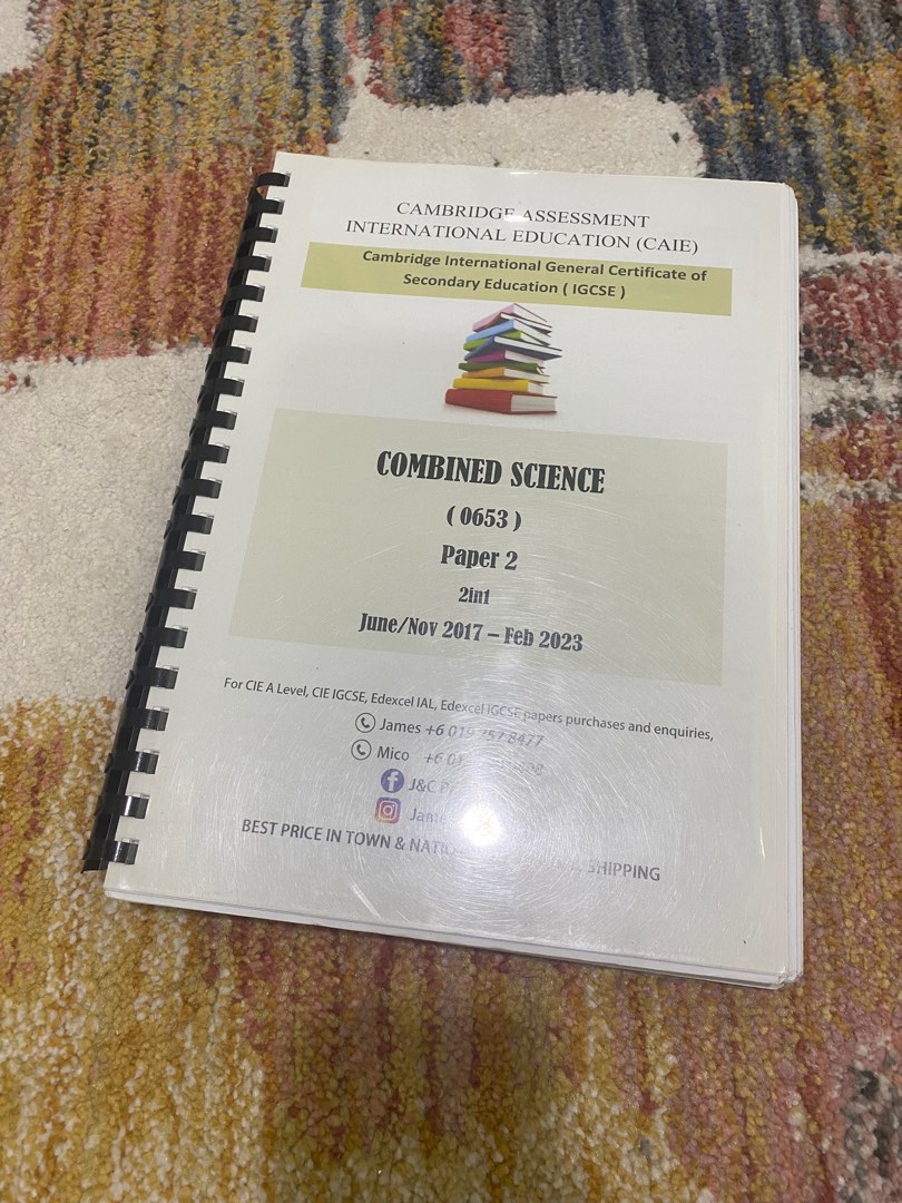 IGCSE Combined Science 0653 Past Paper, Hobbies & Toys, Books ...