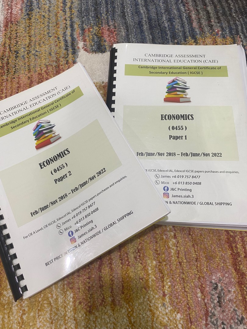 IGCSE Economics 0455 Past Papers, Hobbies & Toys, Books & Magazines ...