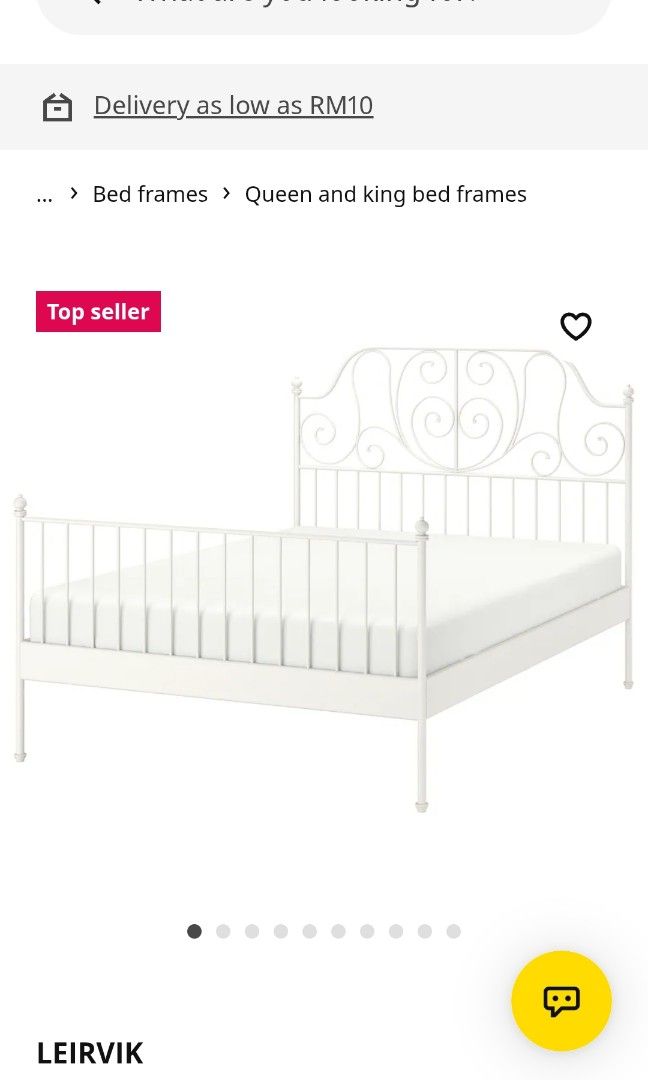 ikea bed frame - leirvik (queen), Furniture & Home Living, Furniture ...
