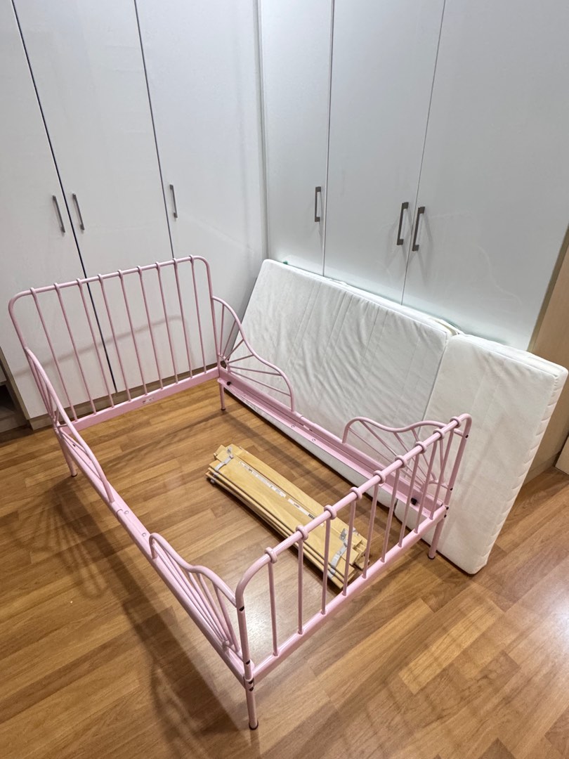 IKEA kid bed frame with bed base & tilam, Babies & Kids, Baby Nursery ...