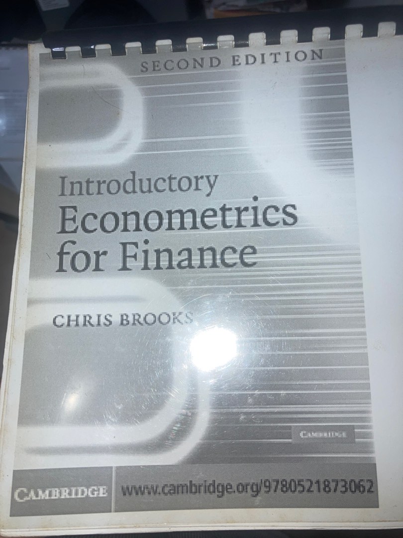 Introductory econometrics for finance chris brooks textbook, Hobbies & Toys, Books & Magazines ...