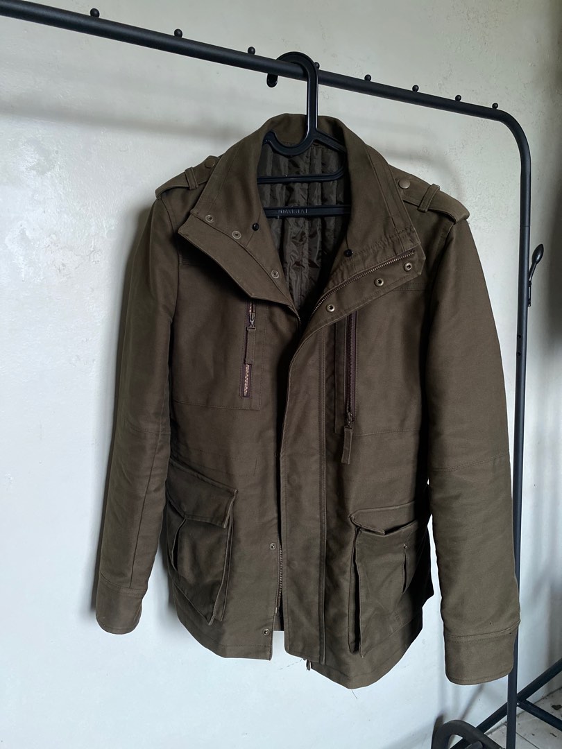 jaket parka ijo army bahan bagus, Fesyen Pria, Pakaian , Baju Luaran di ...