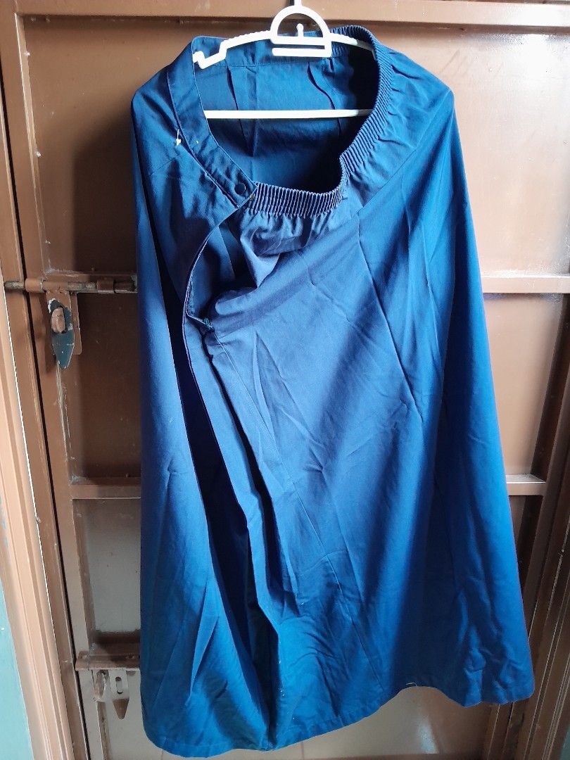 Kain Biru Sekolah Cotton, Women's Fashion, Muslimah Fashion, Baju ...