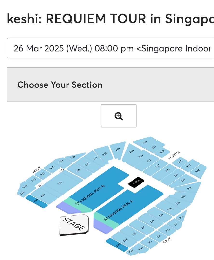 Keshi Requiem Tour ticket CAT 3 229, Tickets & Vouchers, Event Tickets ...
