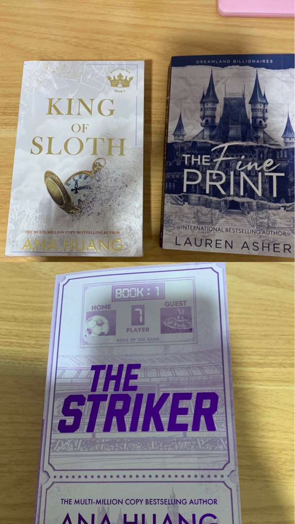 king of sloth the fine print the striker ana huang lauren asher ...