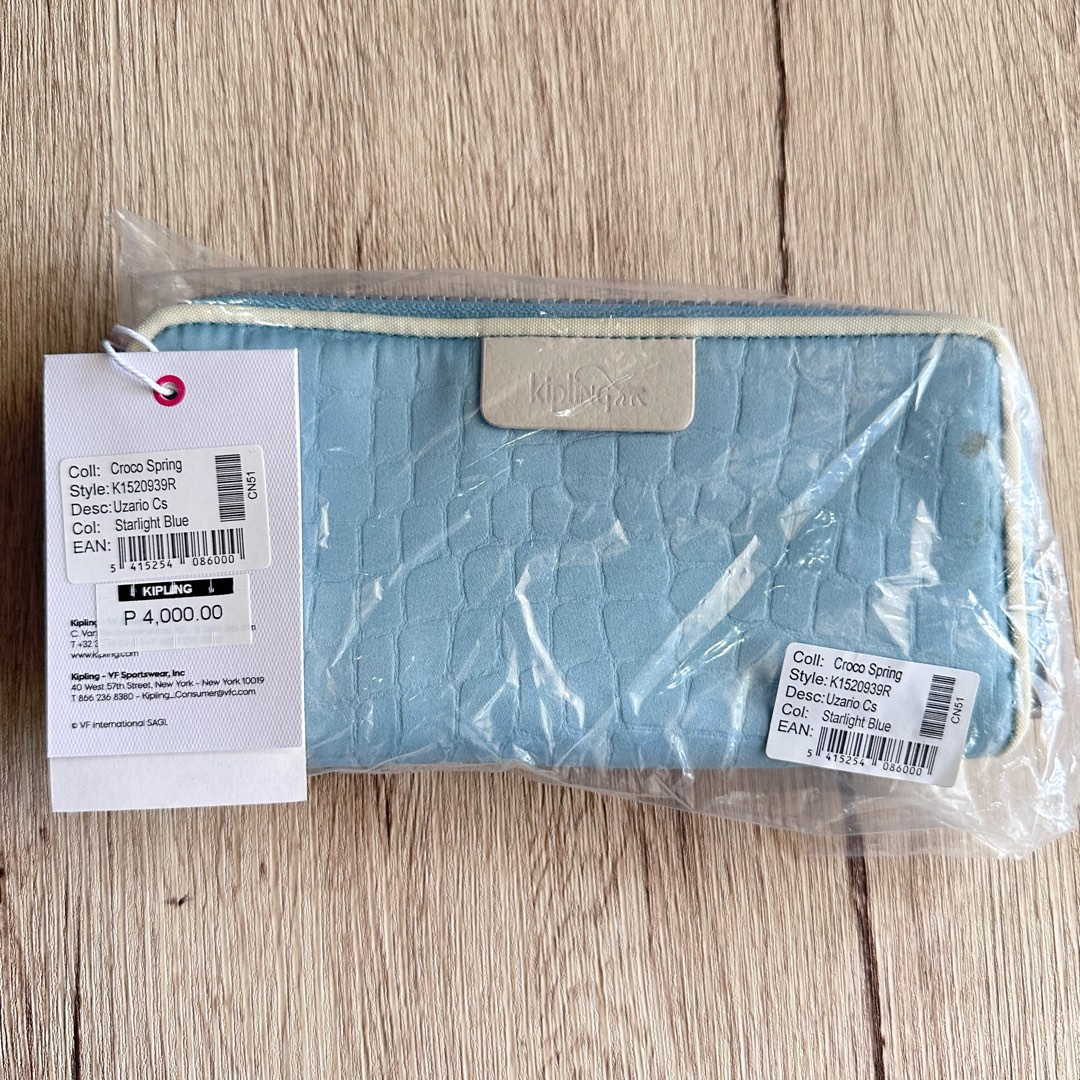 Kipling Starlight Blue Long Wallet, Women's Fashion, Bags & Wallets ...