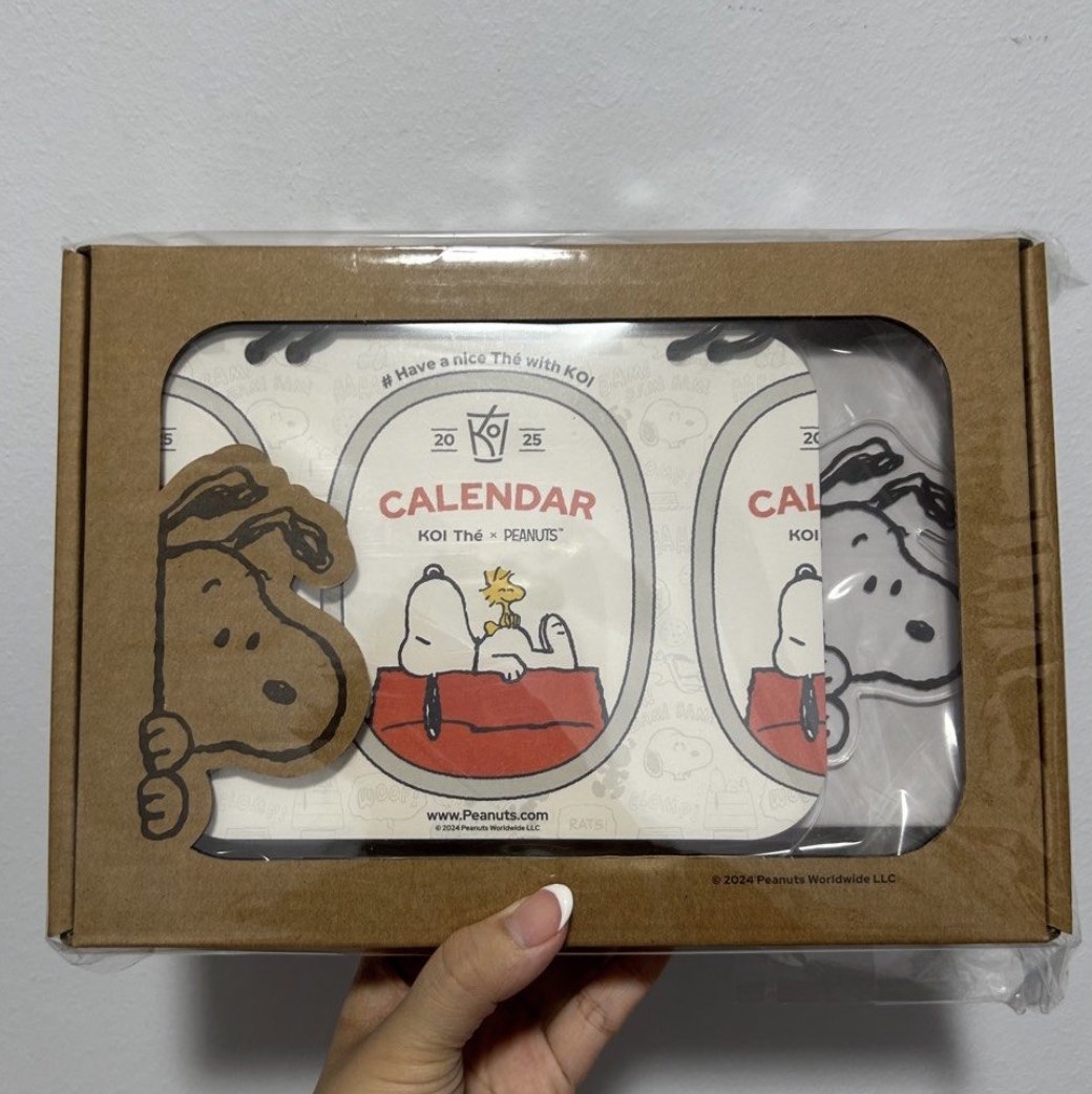 Koi x Snoopy 2025 Calendar, Hobbies & Toys, Stationery & Craft ...
