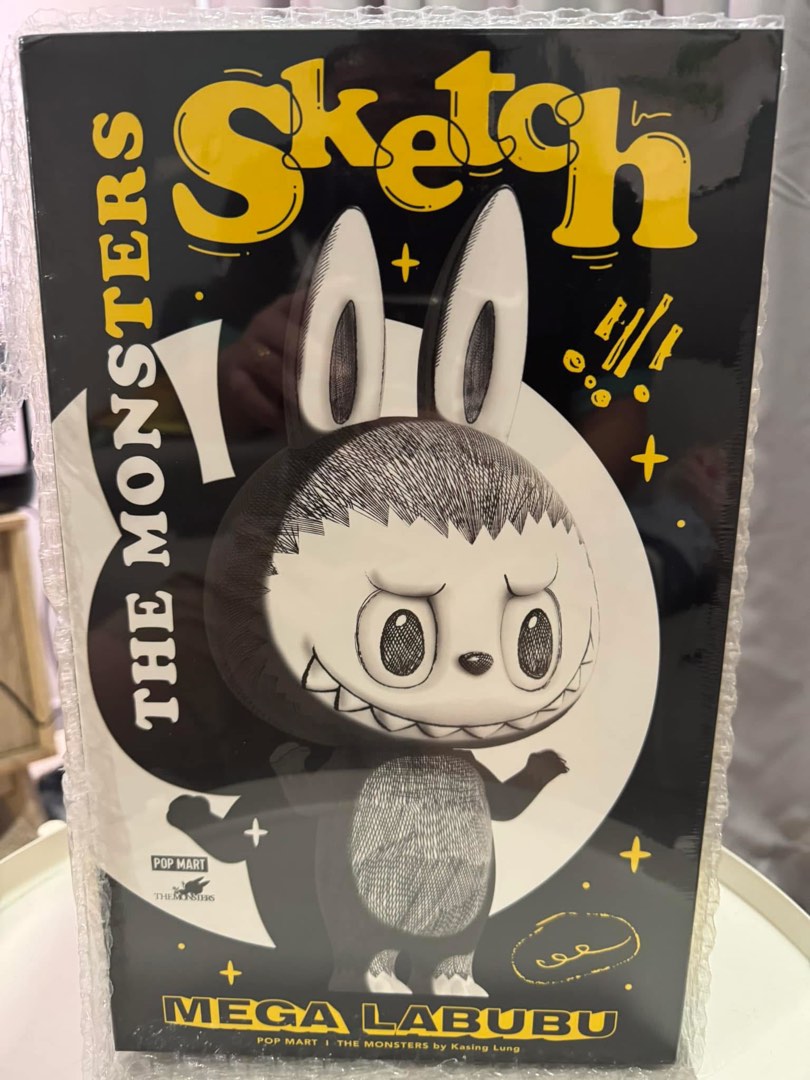 Labubu 400% Sketch, Hobbies & Toys, Toys & Games on Carousell