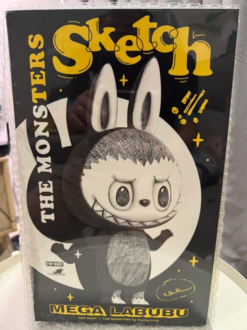 Labubu 400% Sketch, Hobbies & Toys, Toys & Games on Carousell
