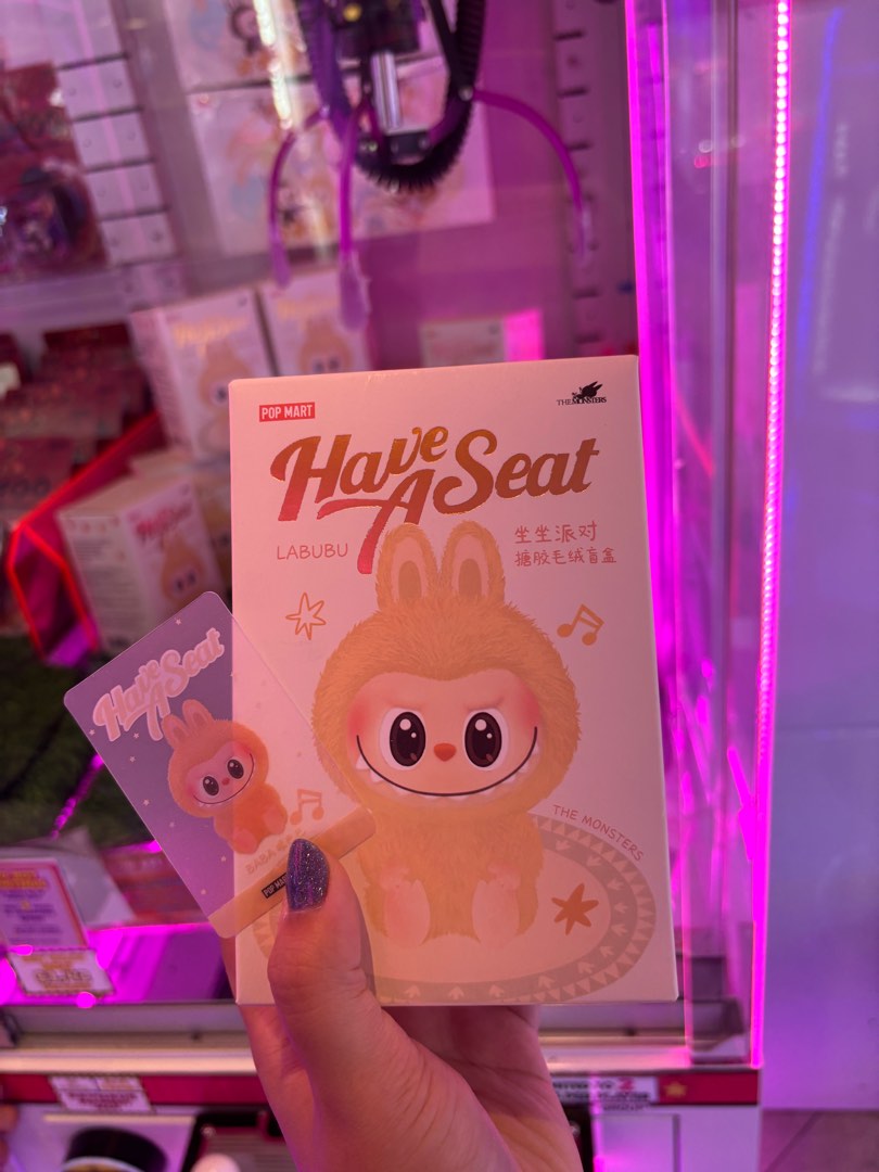 Labubu Baba V2 Have a Seat, Hobbies & Toys, Toys & Games on Carousell