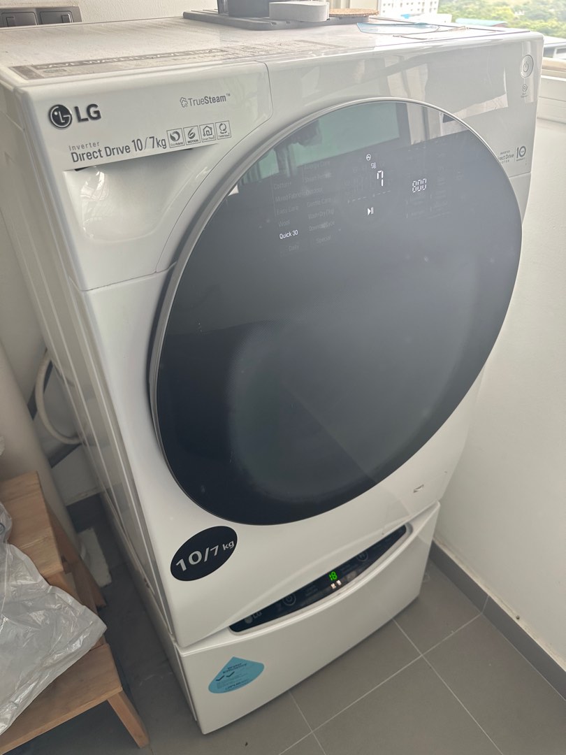 LG Twin Washing Machine (10/7KG), TV & Home Appliances, Washing ...