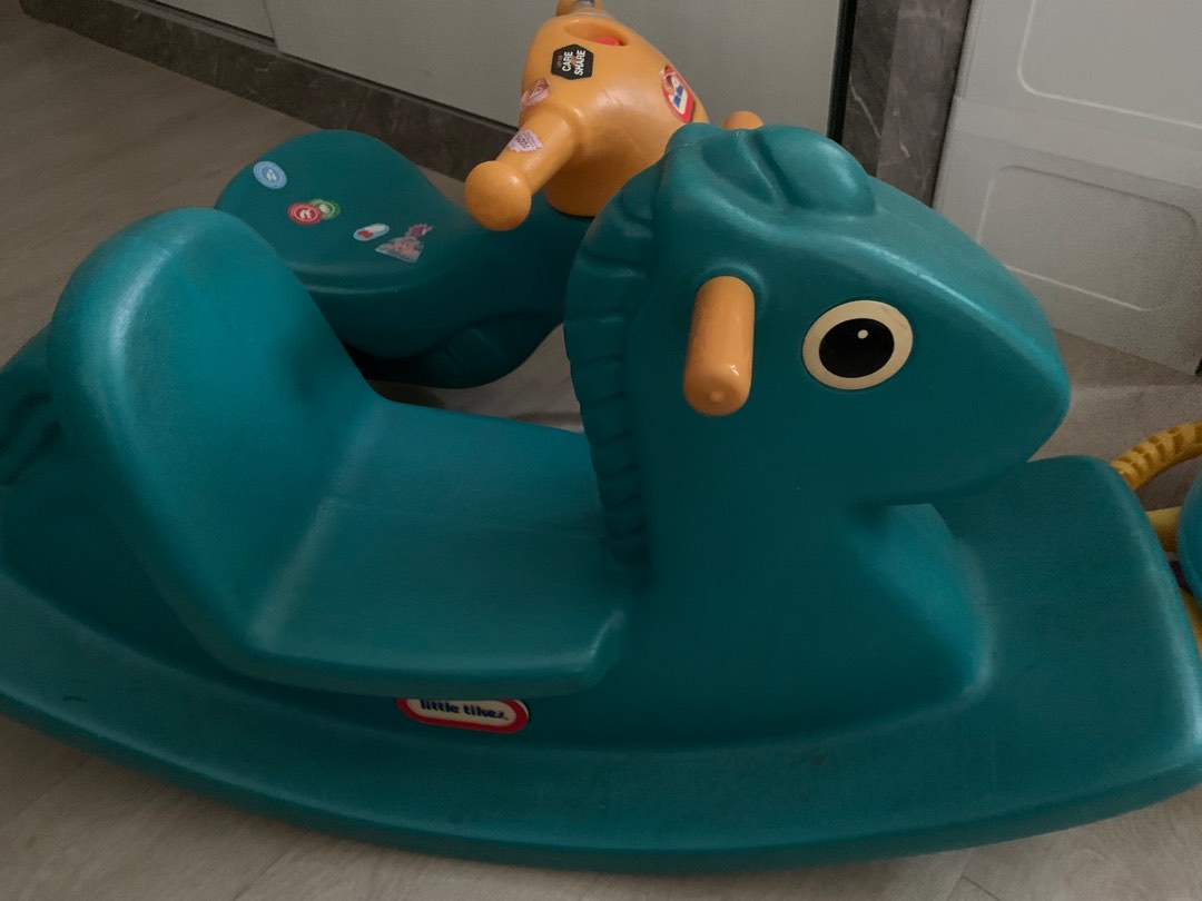 Little Tikes Rocking Horse/car $10 each, $18 for both, Babies & Kids ...