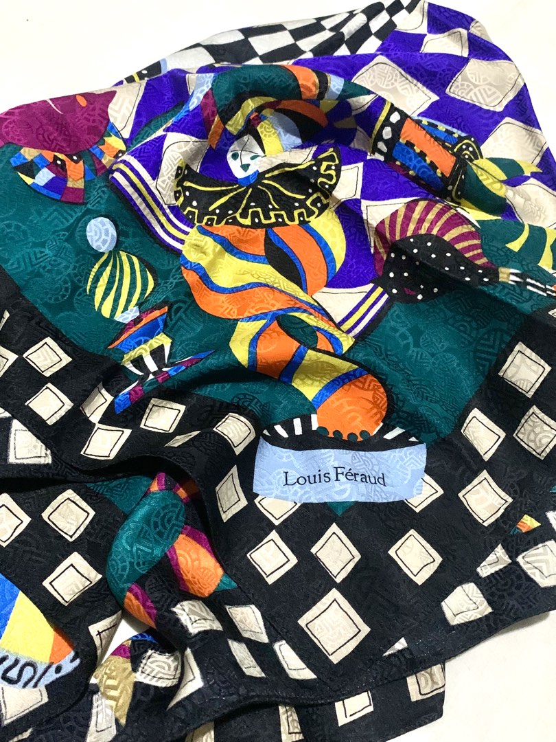 Louis Feraud Silk Scarf, Women's Fashion, Watches & Accessories ...