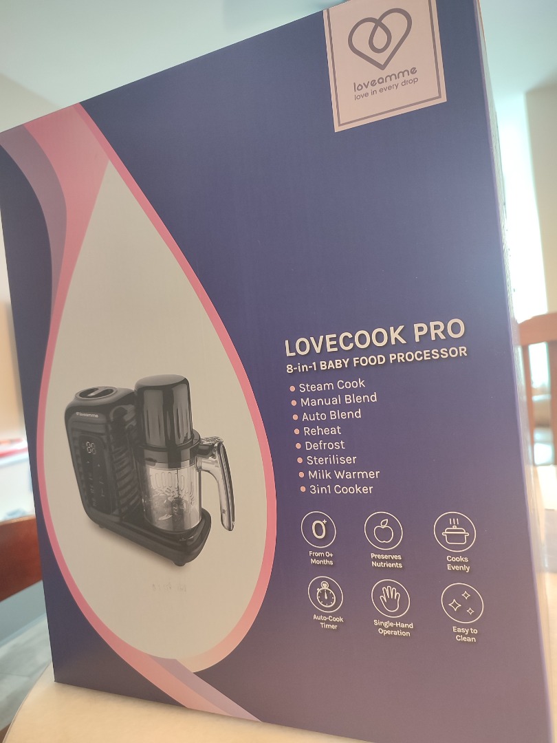 Lovecook Pro 8 in 1 Baby Food Processor, Babies & Kids, Nursing ...