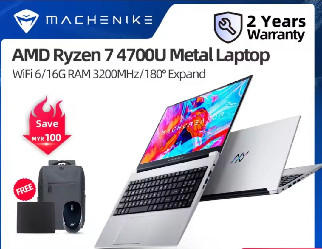 MACHENIKE MACHCREATOR MODEL AAS3AU GAMING LAPTOP, Computers & Tech ...