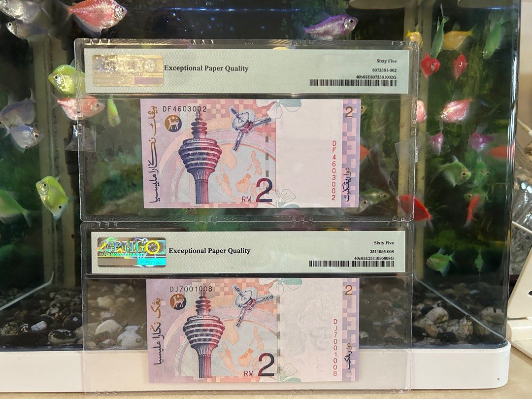 Malaysia Rm2 - 9th series, Signed by A.A. Hassan at Centre & Side ...