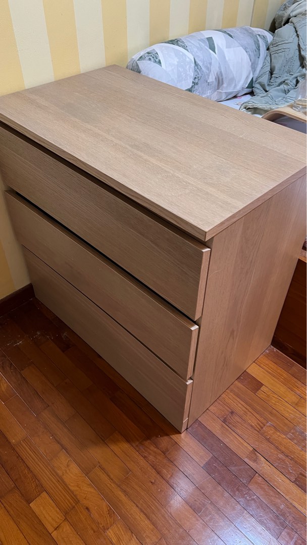 MALM IKEA Chest of 3 drawers (LAST DAY COLLECTION: FRIDAY), Furniture ...