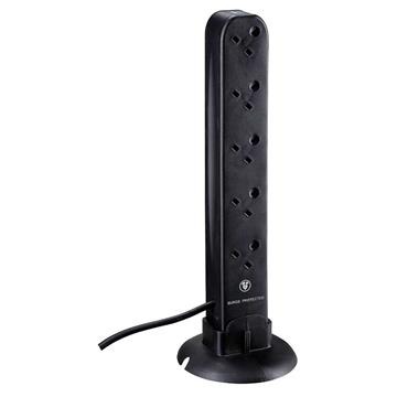 Master Plug tower extension sockets power strip SRGTOW102B Black, TV ...