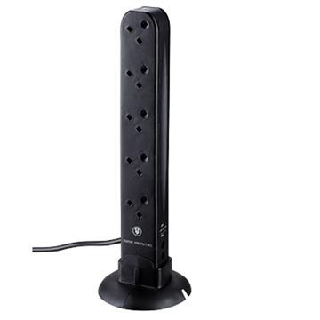 Master Plug tower extension sockets power strip SRGU102B Black, TV ...
