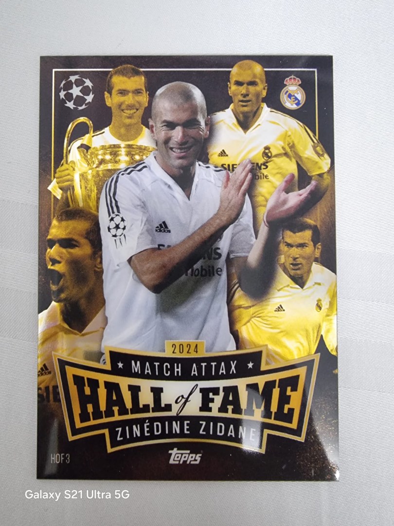 Match attax Zinedine Zidane Hall Of Frame (24/25 season), Hobbies ...