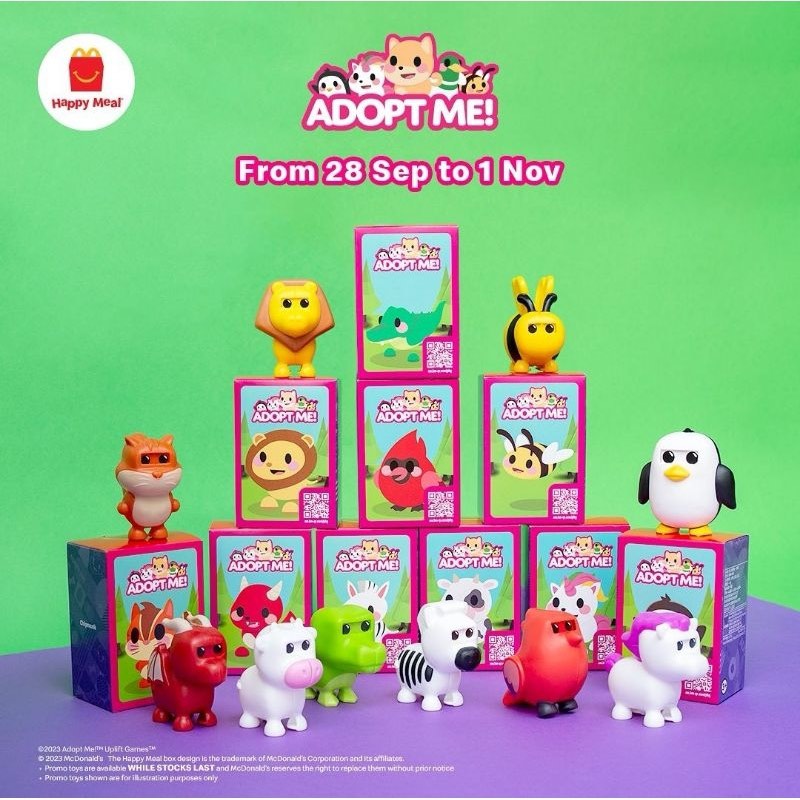 Mcdonald's Happy Meal Toys Adopt Me, Hobbies & Toys, Toys & Games on ...