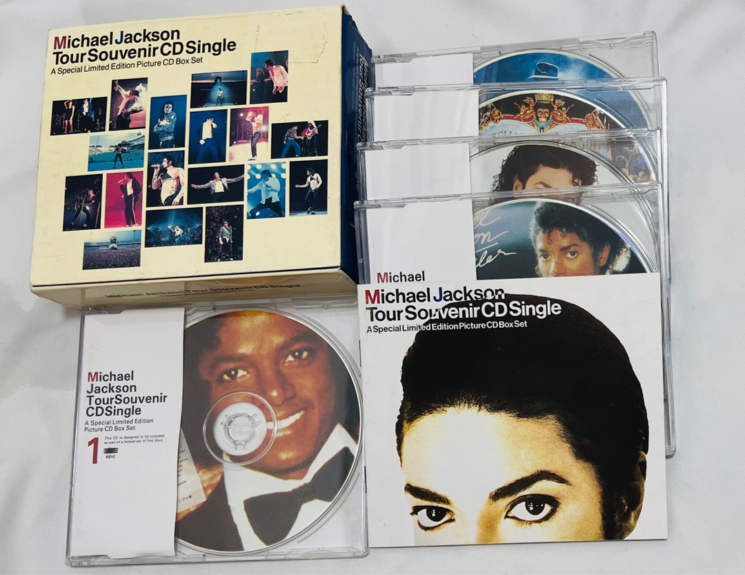 Michael Jackson Tour Souvenir 5 CD Japan Version Single Box Set ...